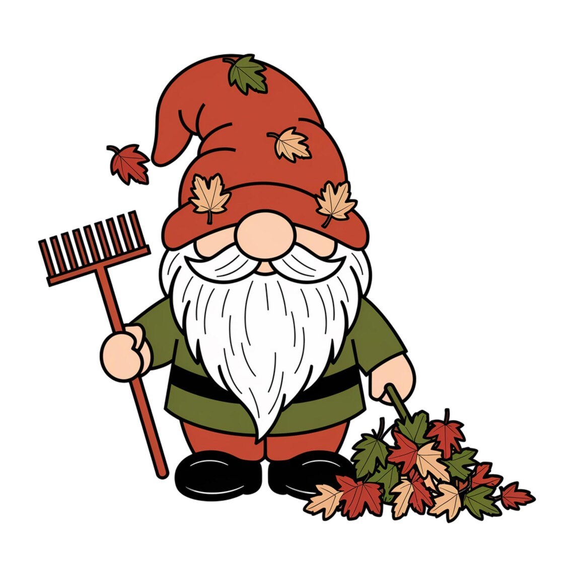 Thanksgiving Gnome Clipart PNG Bundle | 12 Fall Gnomes With Pie, Turkey ...