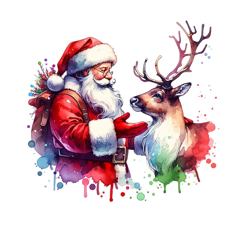 Santa Clipart | Santa Clipart Bundle | 11 High-quality Designs ...