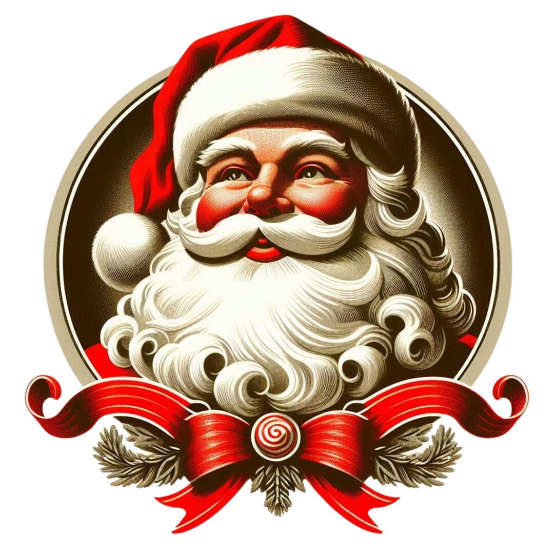 Vintage 1950s Santa Claus, 20 Vintage Christmas Bundle Png, Winter Clip ...