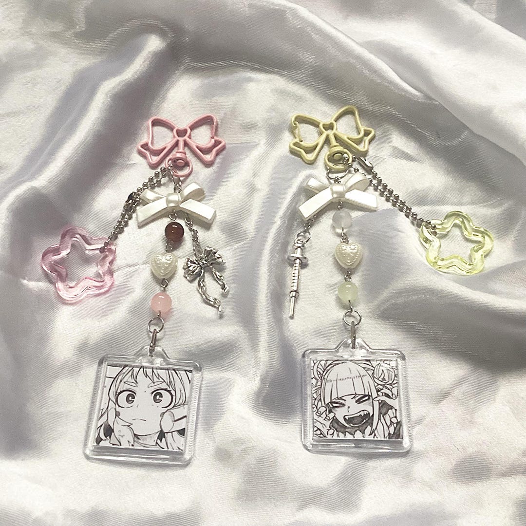 Toga & Ochako Keychains, Handmade - Etsy