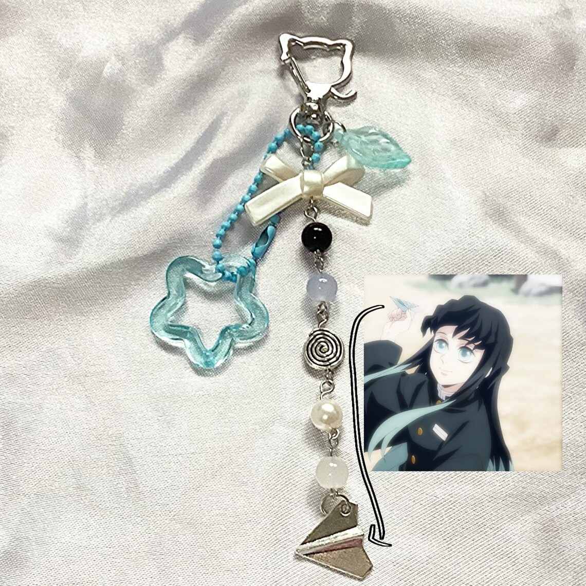 Muichiro Tokito Keychain, Handmade - Etsy