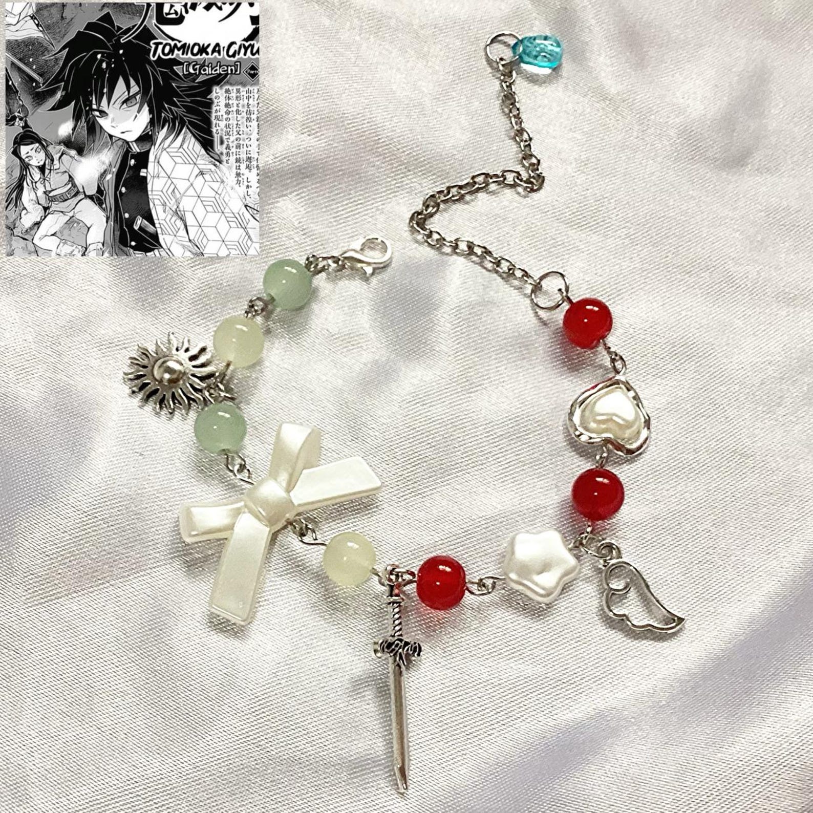 Demon Anime Matching Bracelets, Handmade - Etsy