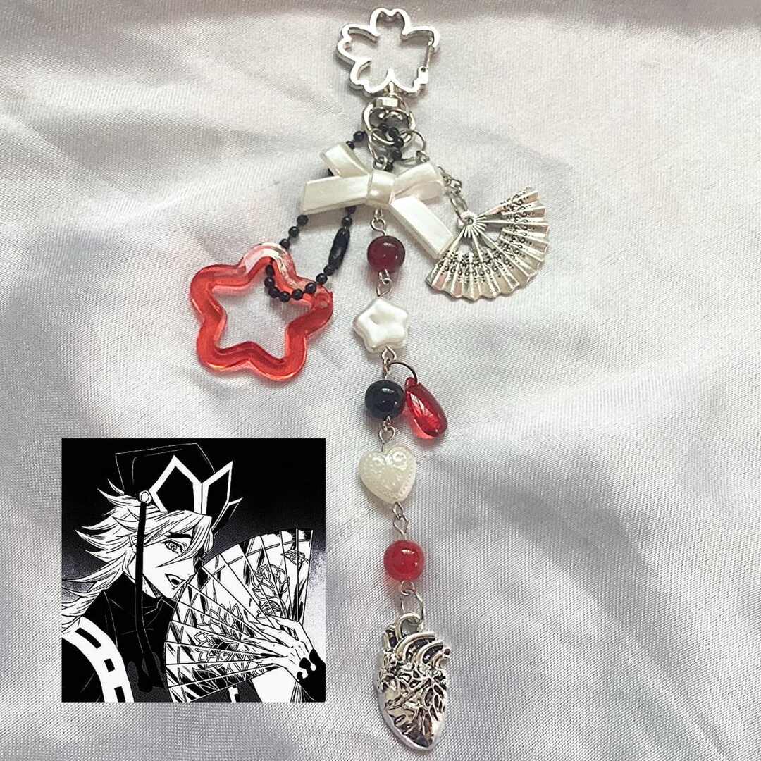 Demon Anime Themed Keychain, Doma,handmade - Etsy