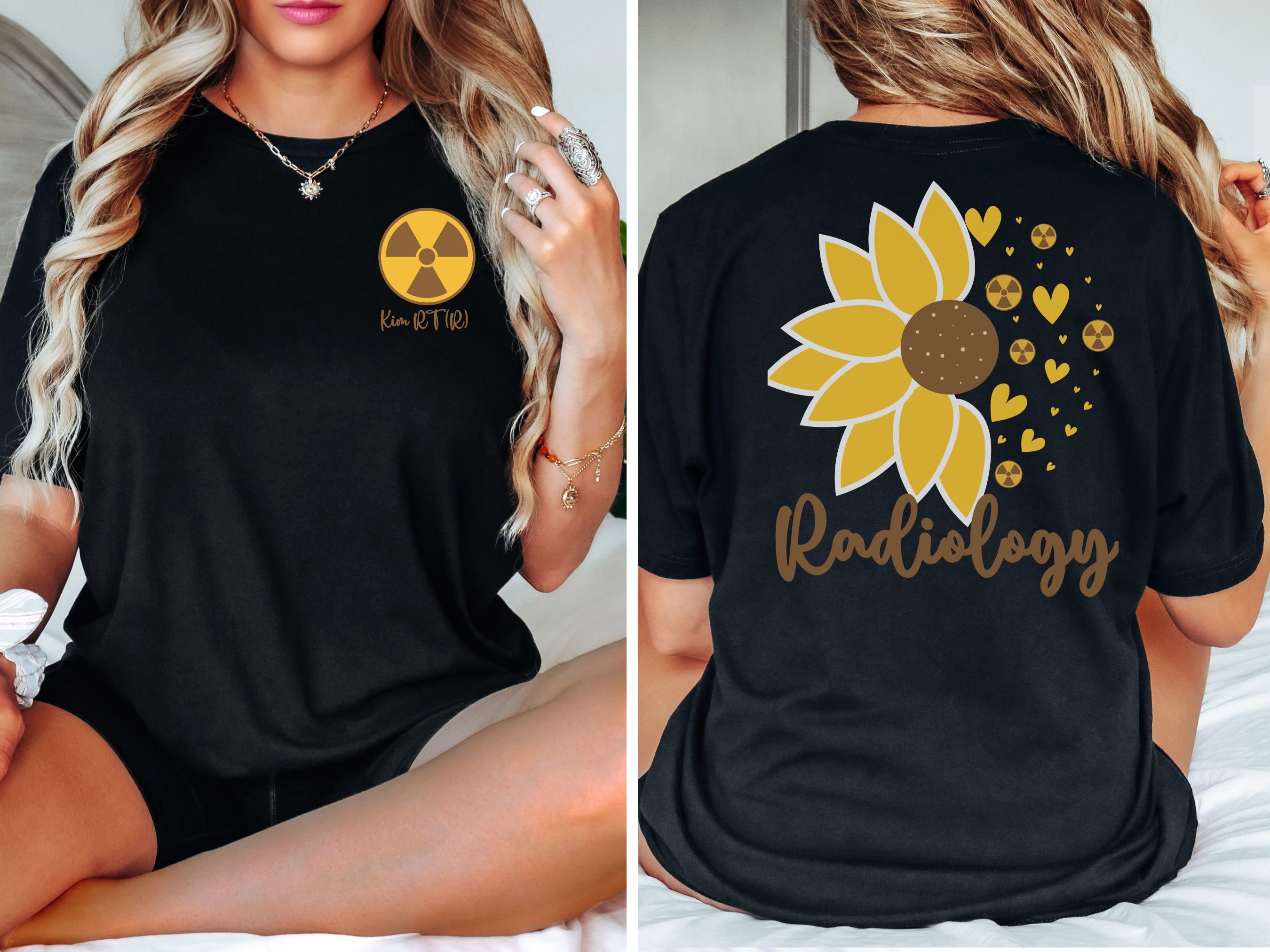 Personalized Sunflower Rad Tech Shirt, Rad Tech Shirt, Gift for ...