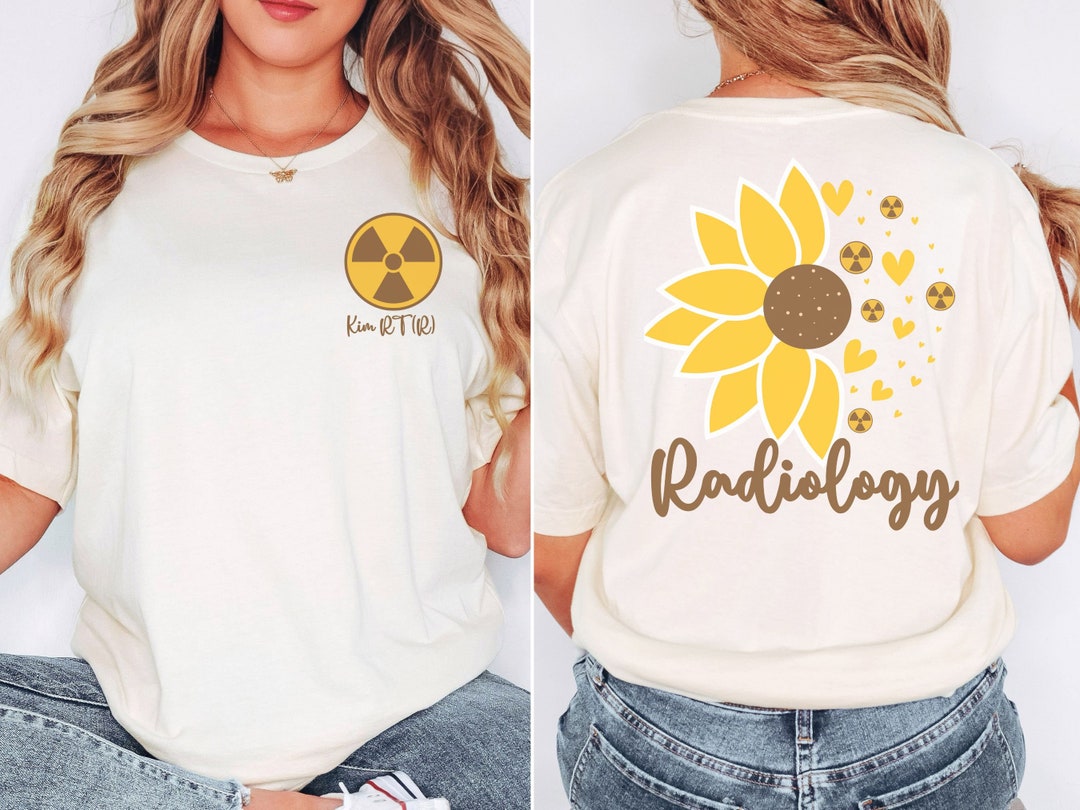 Personalized Sunflower Rad Tech Shirt, Rad Tech Shirt, Gift for ...
