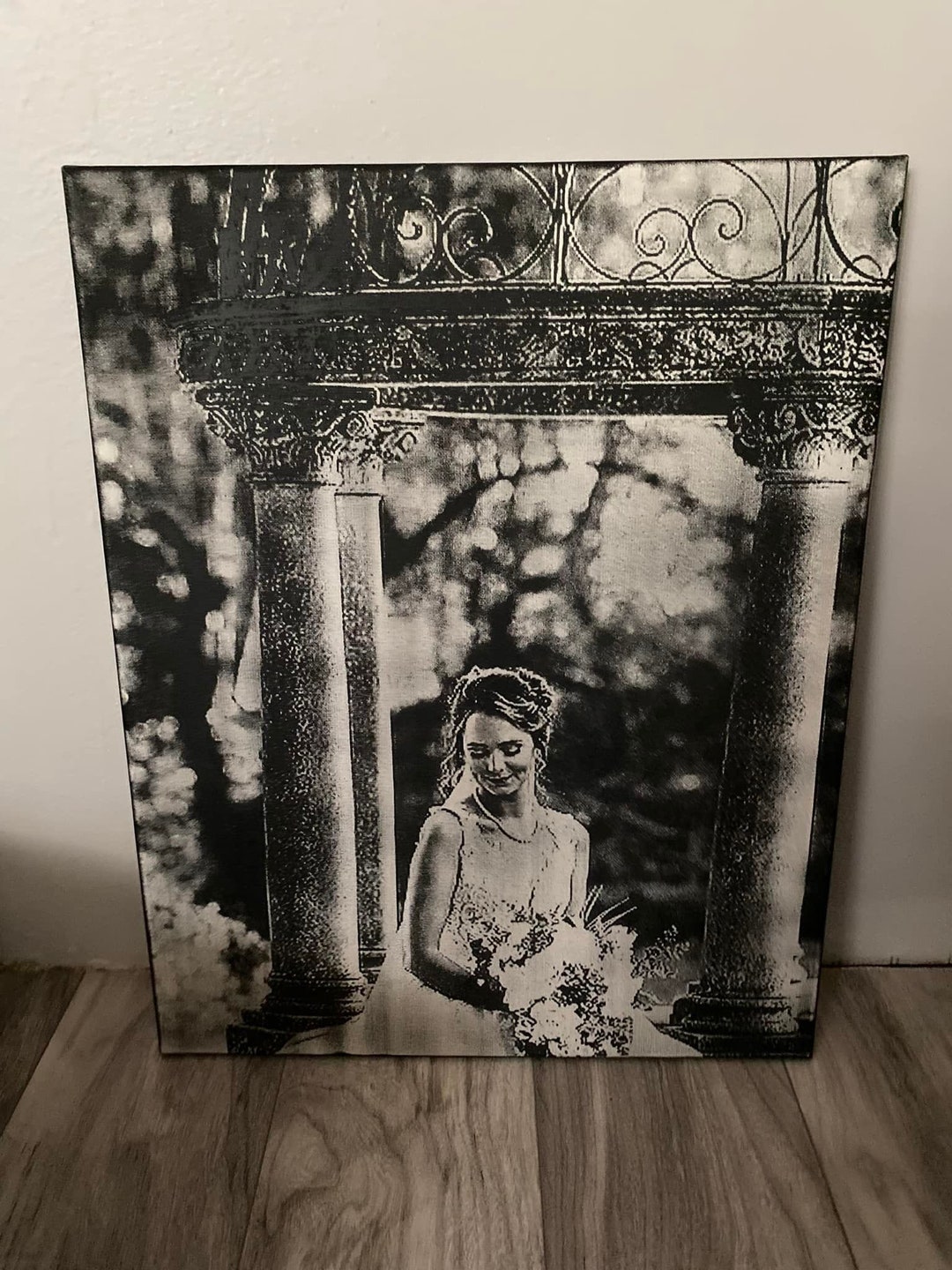 Laser Engraved Painted Canvas - Etsy