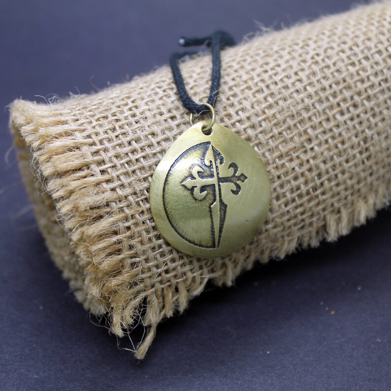 Engraved Santiago Cross Pendant: A Symbol of Transformation - Etsy