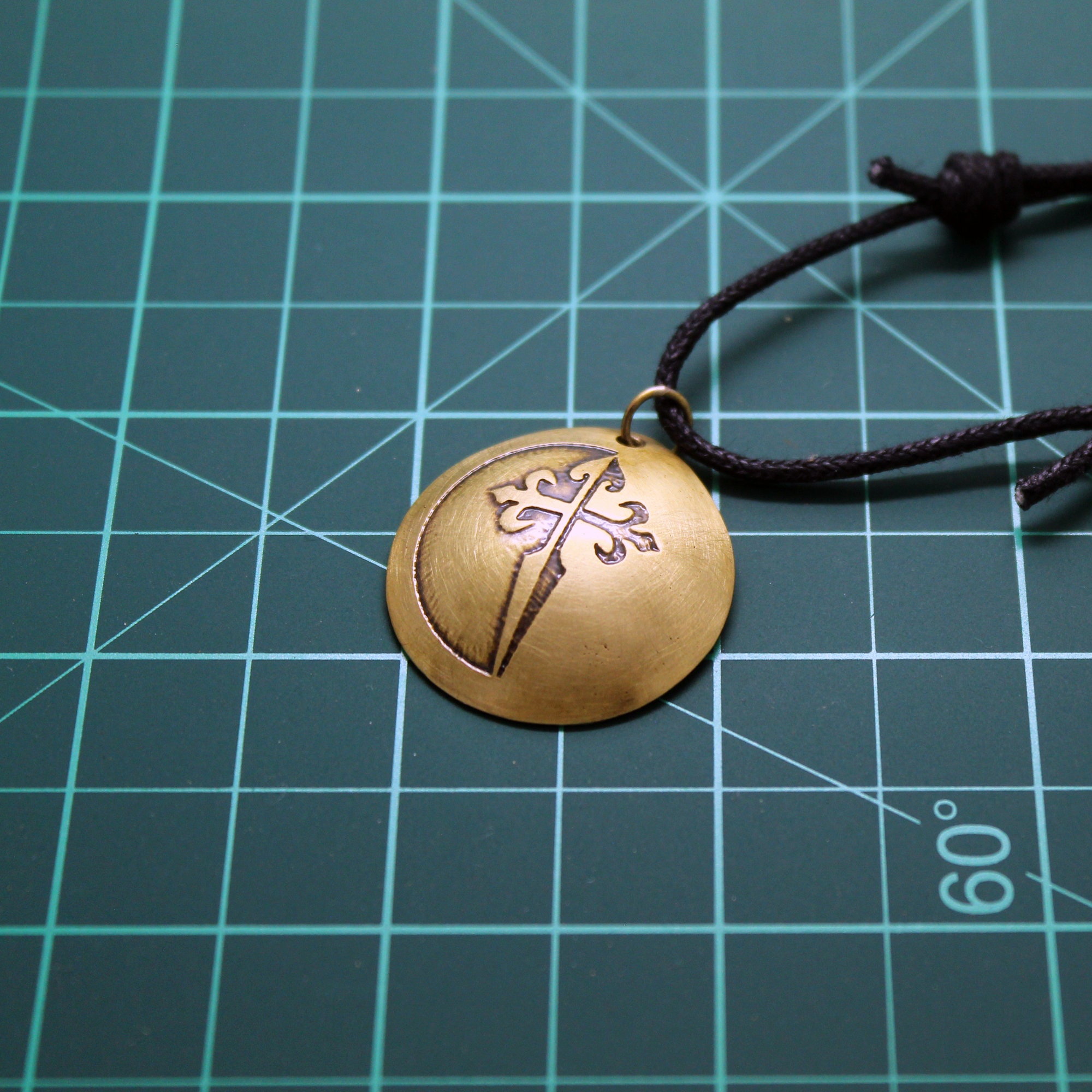Engraved Santiago Cross Pendant: A Symbol of Transformation - Etsy