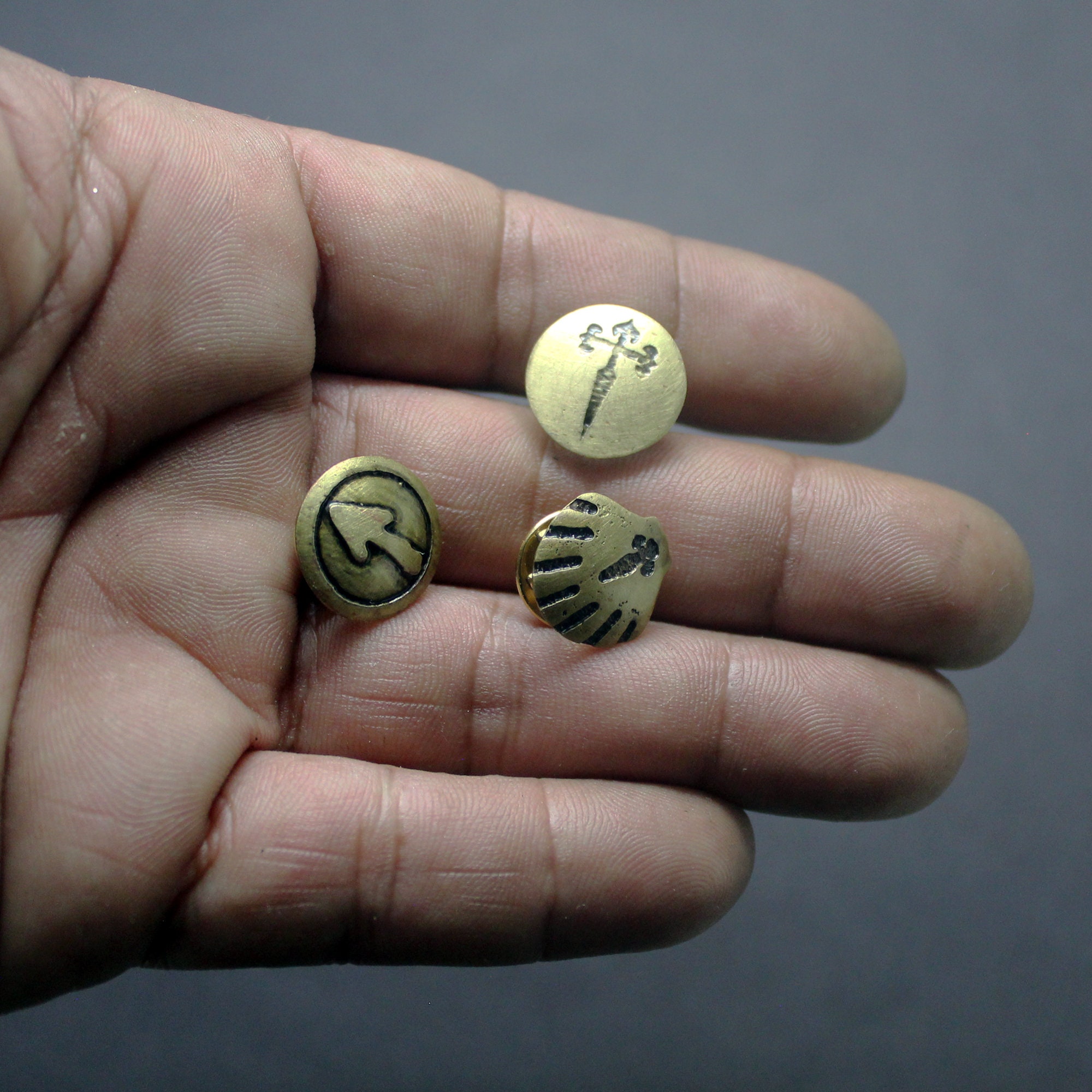 Shell, Arrow, and Cross: Set of Camino De Santiago Inspired Pins - Etsy