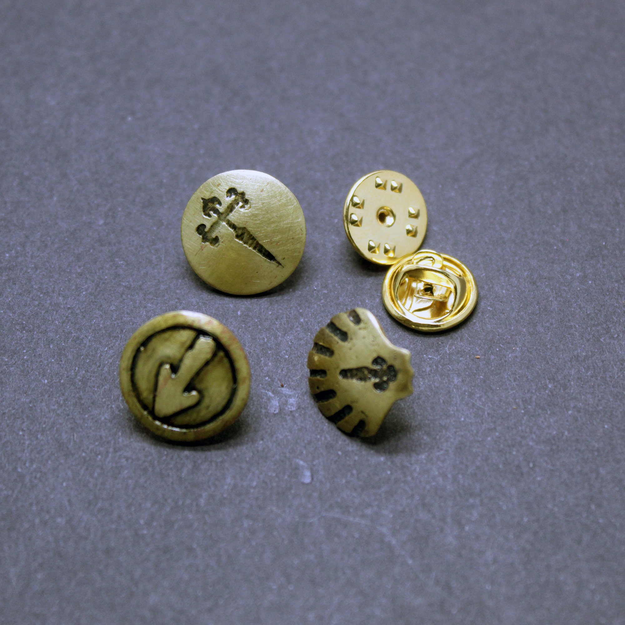 Shell, Arrow, and Cross: Set of Camino De Santiago Inspired Pins - Etsy