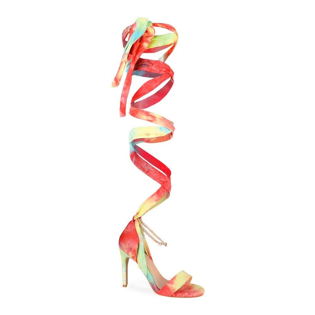 Sexy Strappy Colorful High Heel Sandals - Etsy