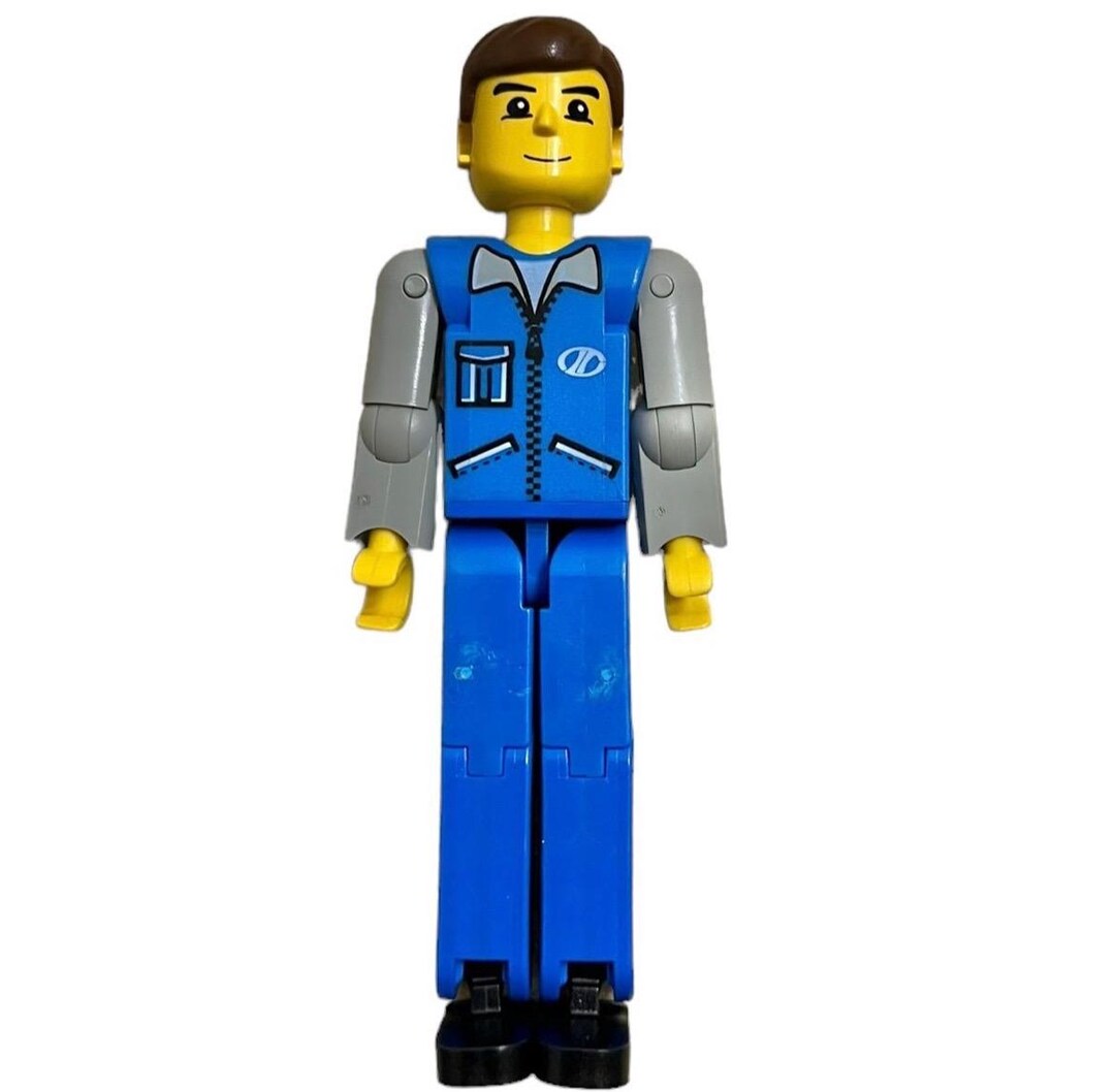 Vintage LEGO 1990s Technic Minifigure Opposable Blue Tech Man Figure ...