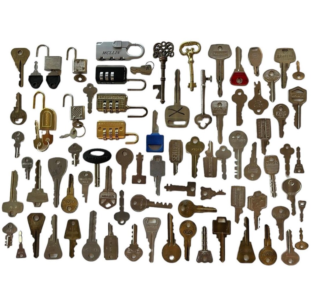 Vintage Car Keys, Skeleton, House Keys Locks Mixed Brands LOT of 90 - Etsy