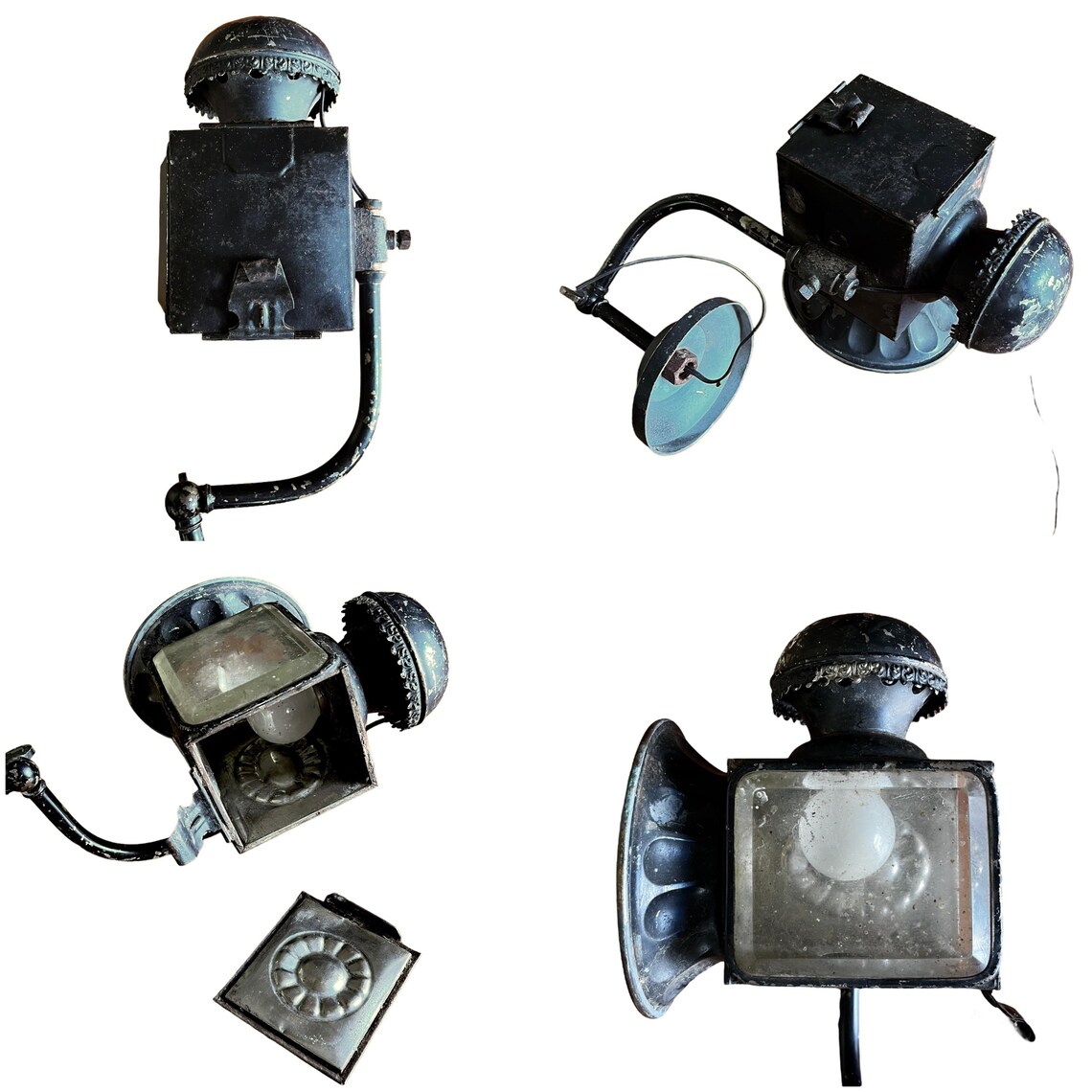 Antique / Vintage Electric Horse Carriage Buggy Lamp Fixture Scone ...