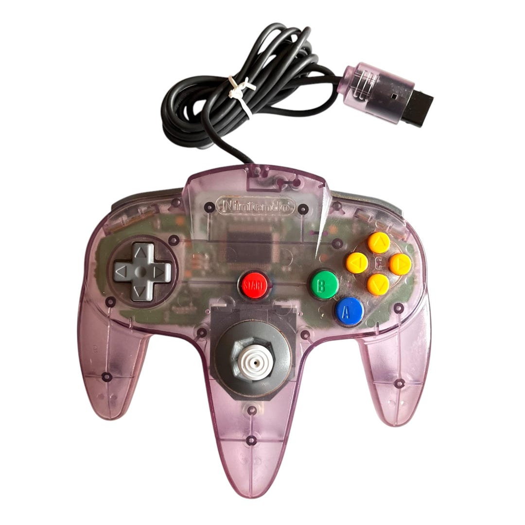 OEM Nintendo 64 N64 Controller Atomic Purple Authentic 8/10 Joystick - Etsy