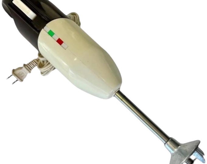 VINTAGE Hand Mixer Electric Blender Immersion Wand Made in Italy 100W ...