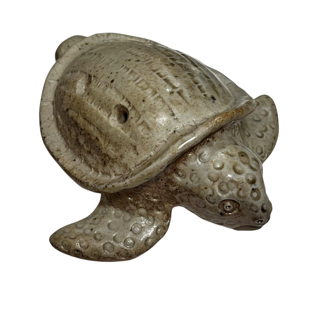 Wendy Fowler Handmade Sea Turtle Ocarina Flute Newport Studio Pottery ...