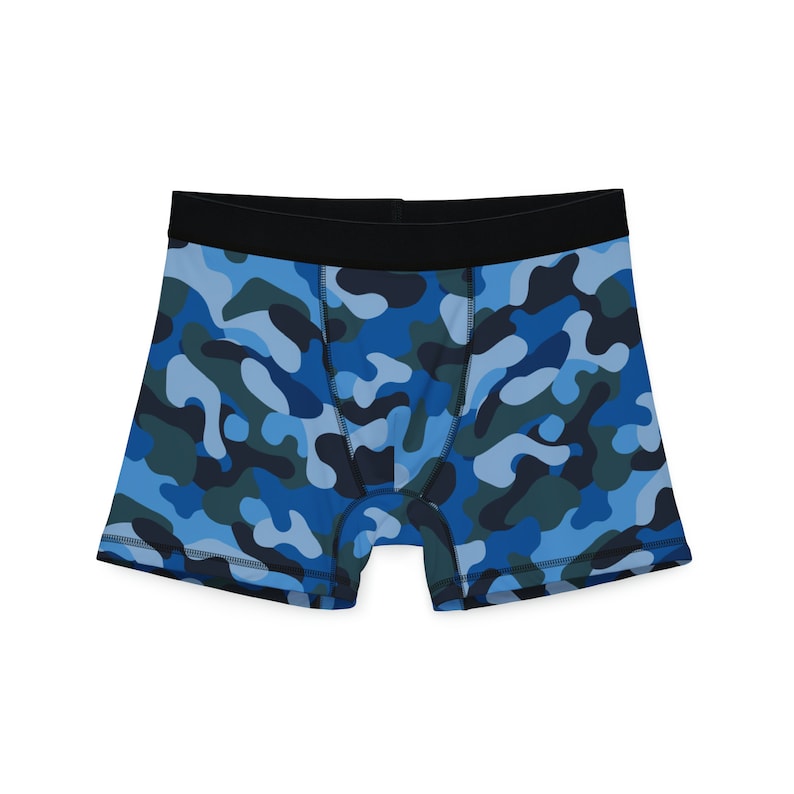 Aquaflage Men's Boxers, Blue Camouflage Pattern, Stretchy & Soft ...