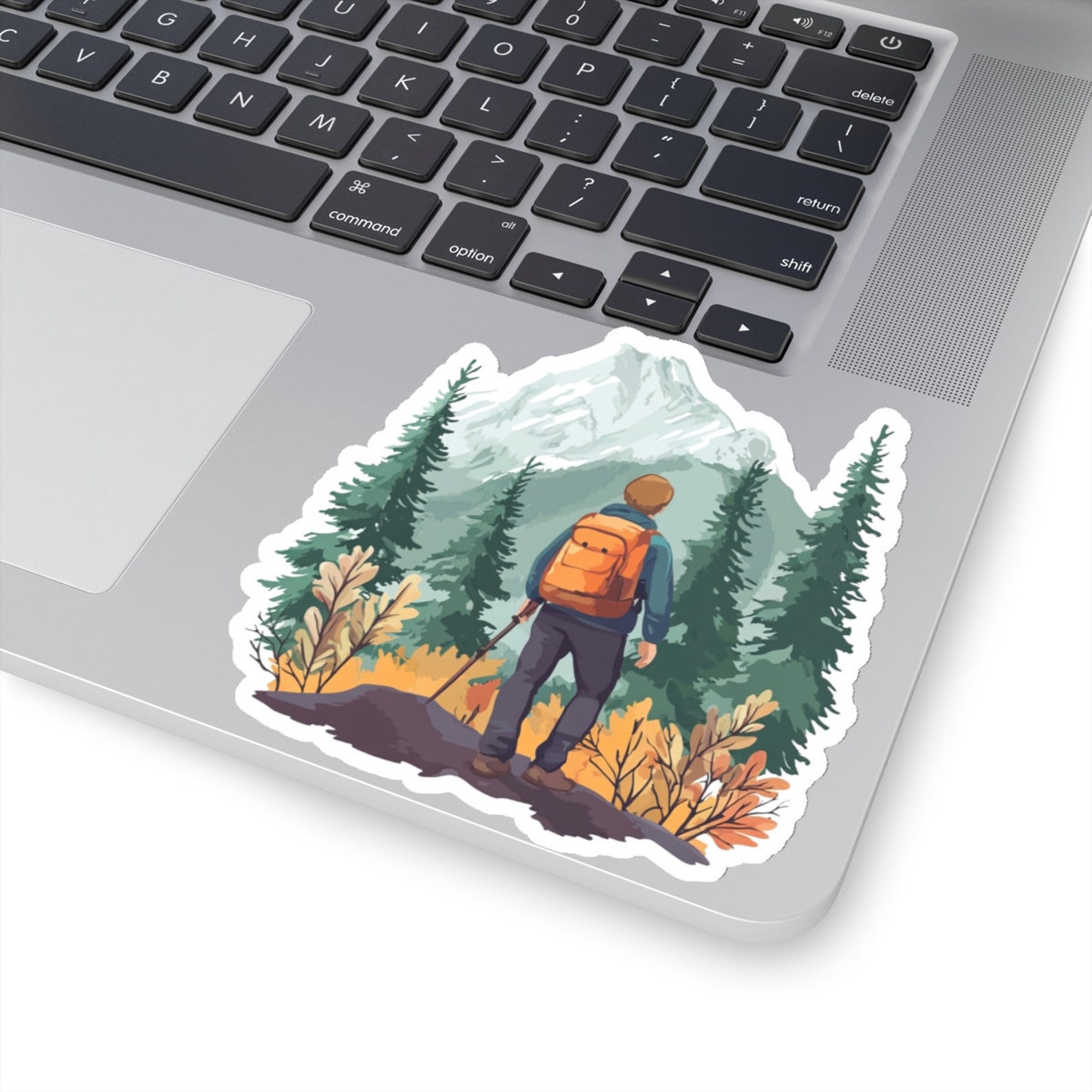 Mountain Hiker Vinyl Sticker: Outdoor Adventure Decal - Etsy