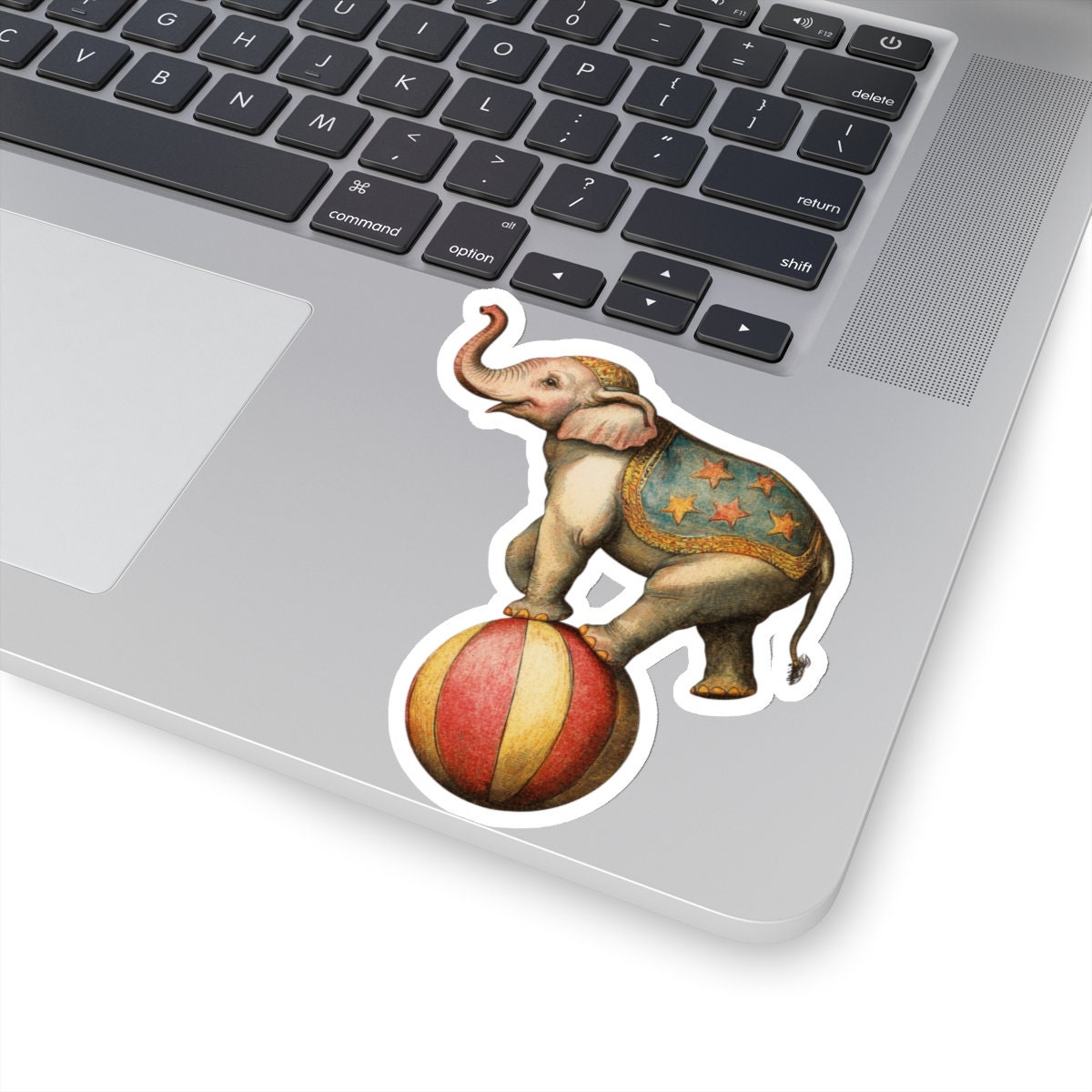 Vintage-style Circus Elephant Sticker, Retro Style Vinyl Decal - Etsy