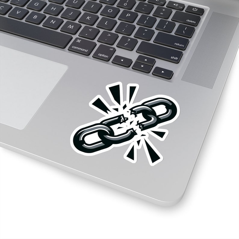 Chain Break Sticker, Freedom Symbol, Liberation Emblem, Indoor Vinyl ...