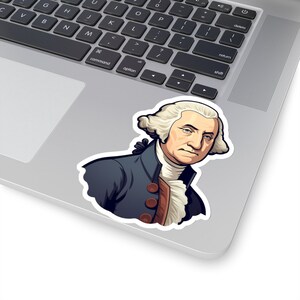 Cool George Washington Sticker, Vinyl, Indoor Use, History Buff ...