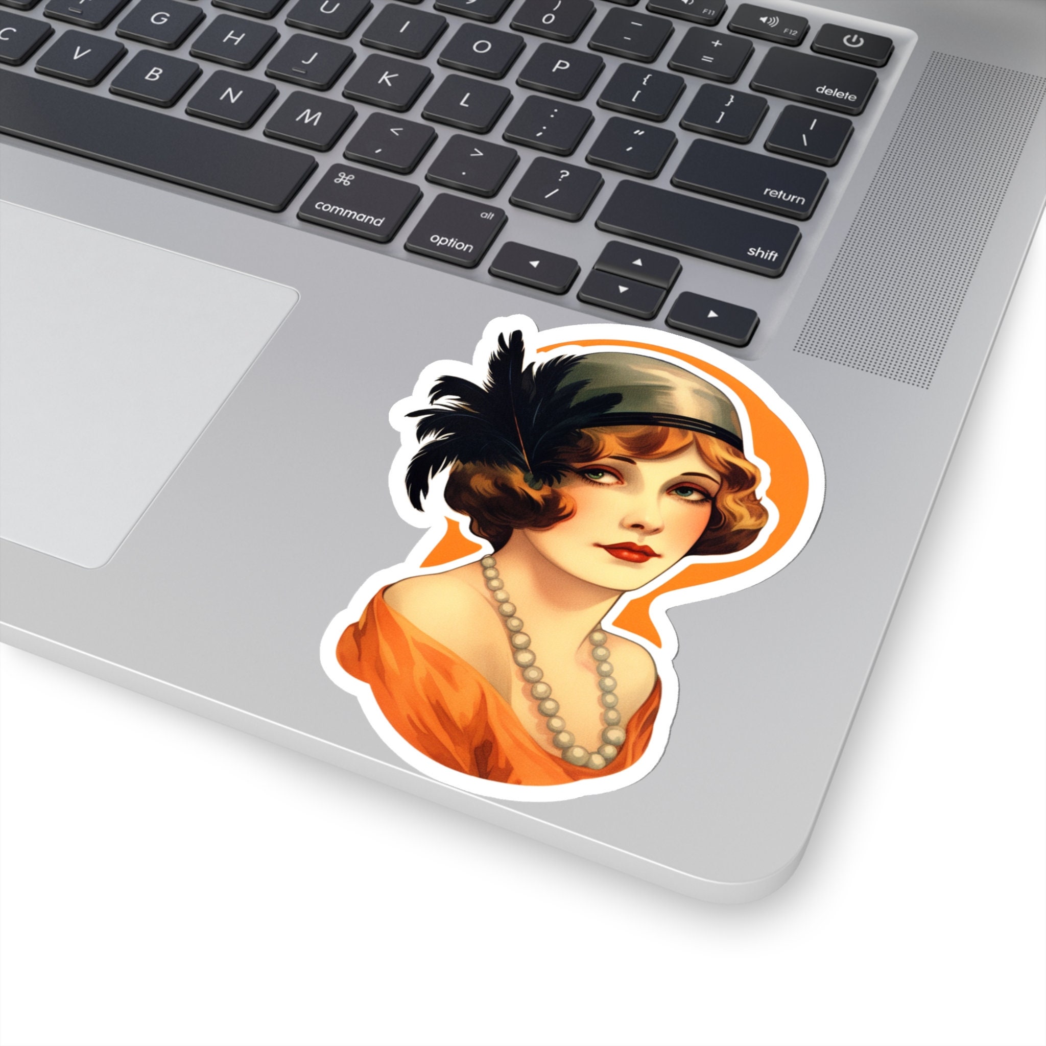 Flapper Girl Sticker: Vintage 1920s Jazz Age Vinyl Decal - Etsy