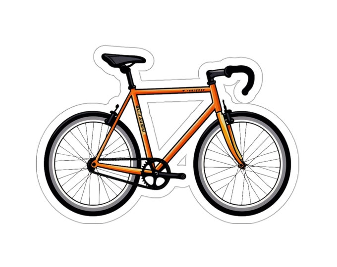 Fixie Ride Sticker | Vintage-style Bicycle Decal | Hipster Dorm Decor ...