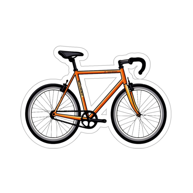 Fixie Ride Sticker | Vintage-style Bicycle Decal | Hipster Dorm Decor ...