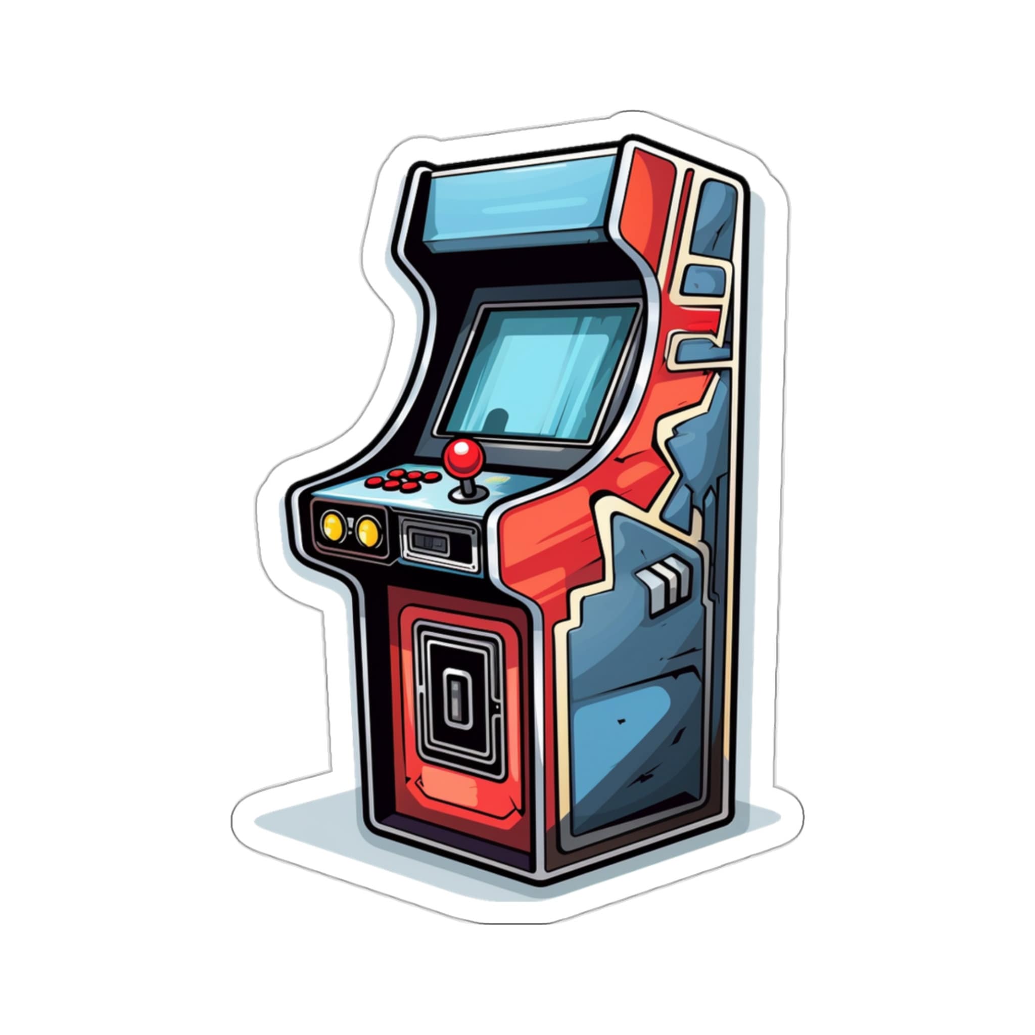 Classic Arcade Machine Sticker: Retro Gaming Decal - Etsy