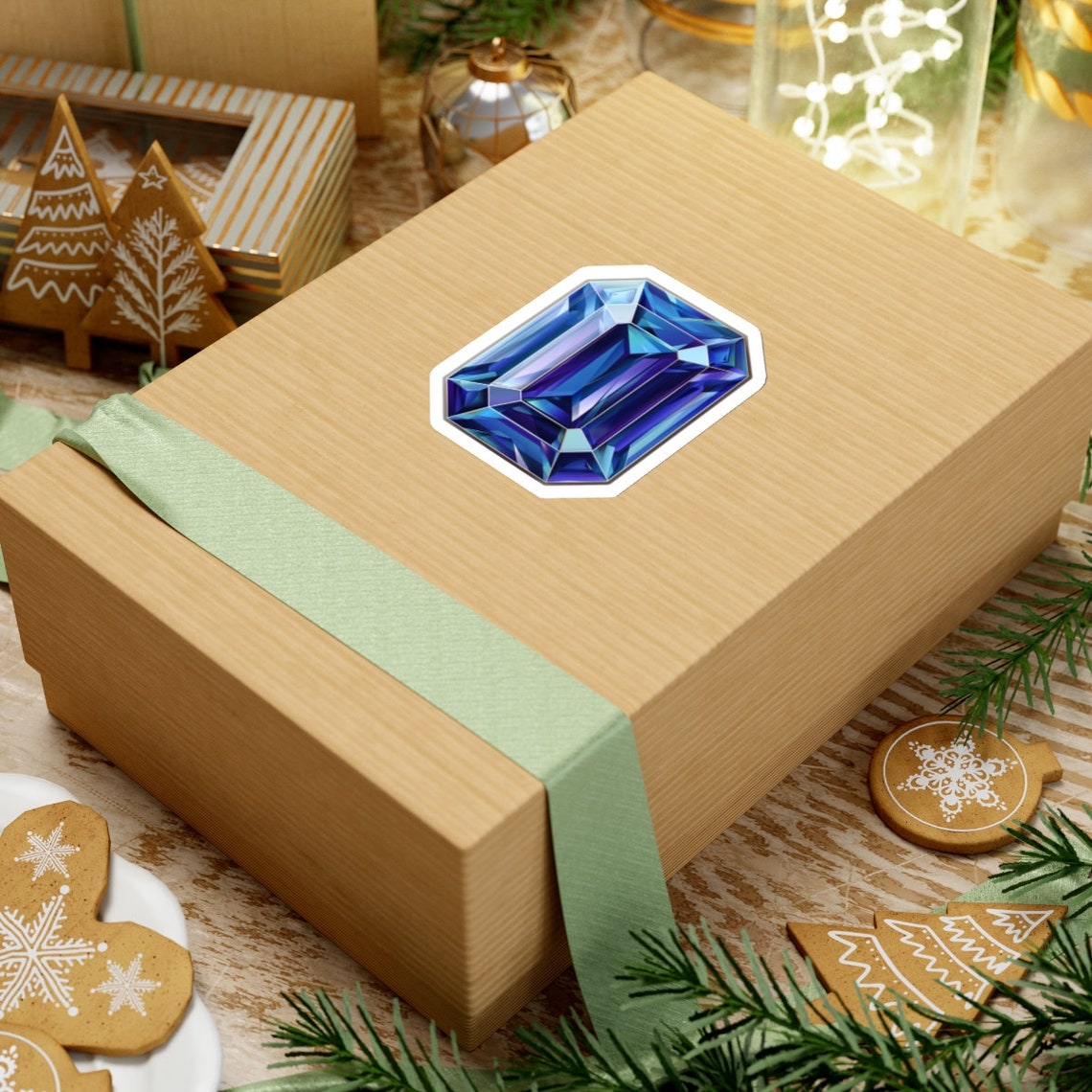 Shimmering Sapphire Sparkle, Gemstone Sticker, Laptop & Car Decal - Etsy