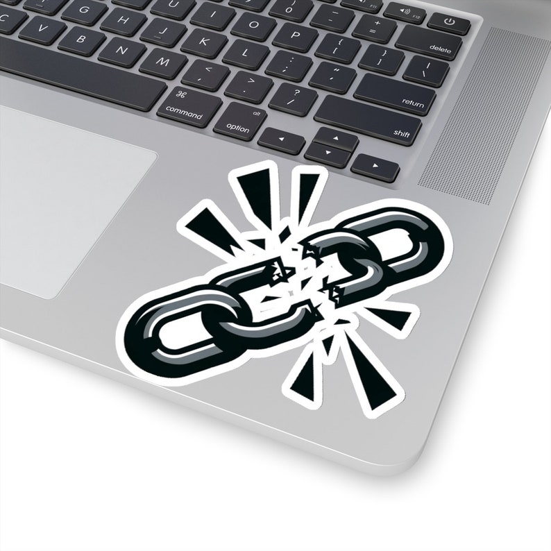Chain Break Sticker, Freedom Symbol, Liberation Emblem, Indoor Vinyl ...