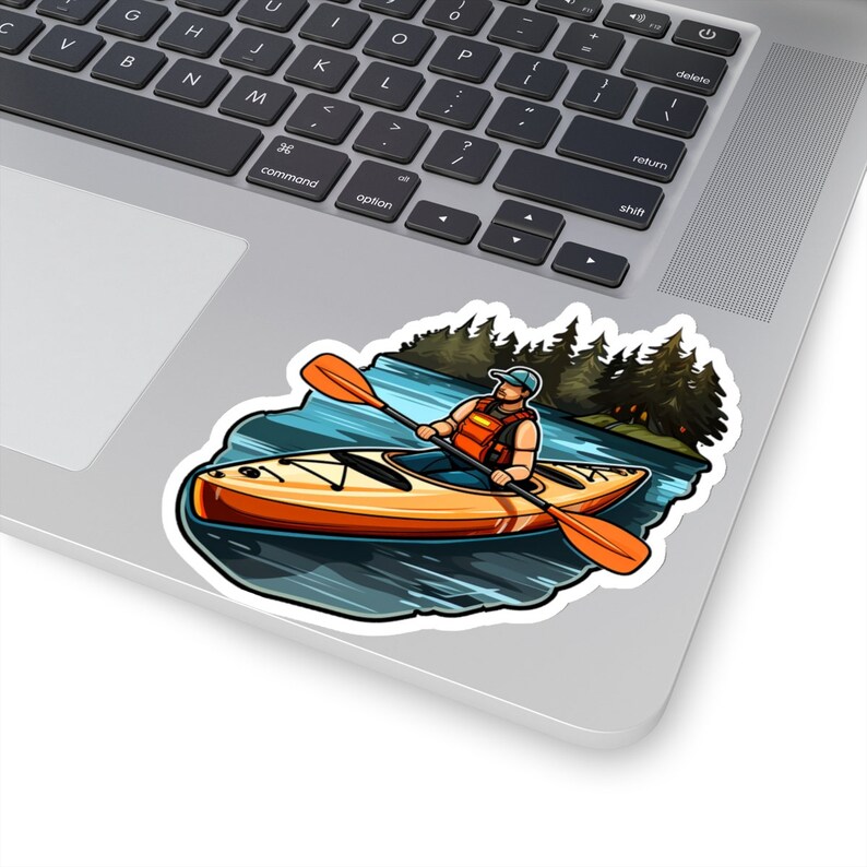 Adventure Awaits, River Kayak Sticker, Outdoor Water Sports, Kayaking ...