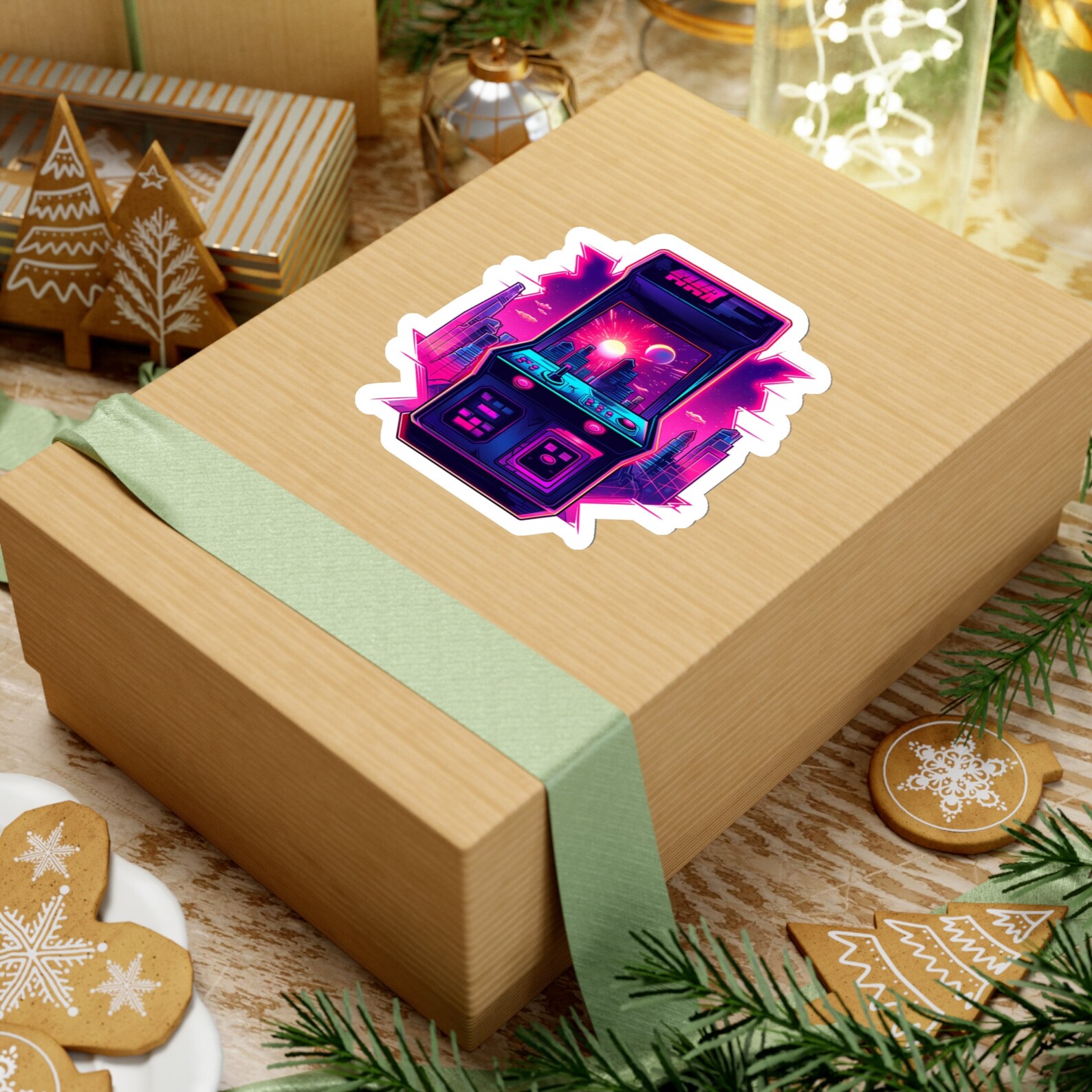 Blast to the Past | Synthwave Arcade Machine Sticker | Retro Gaming ...