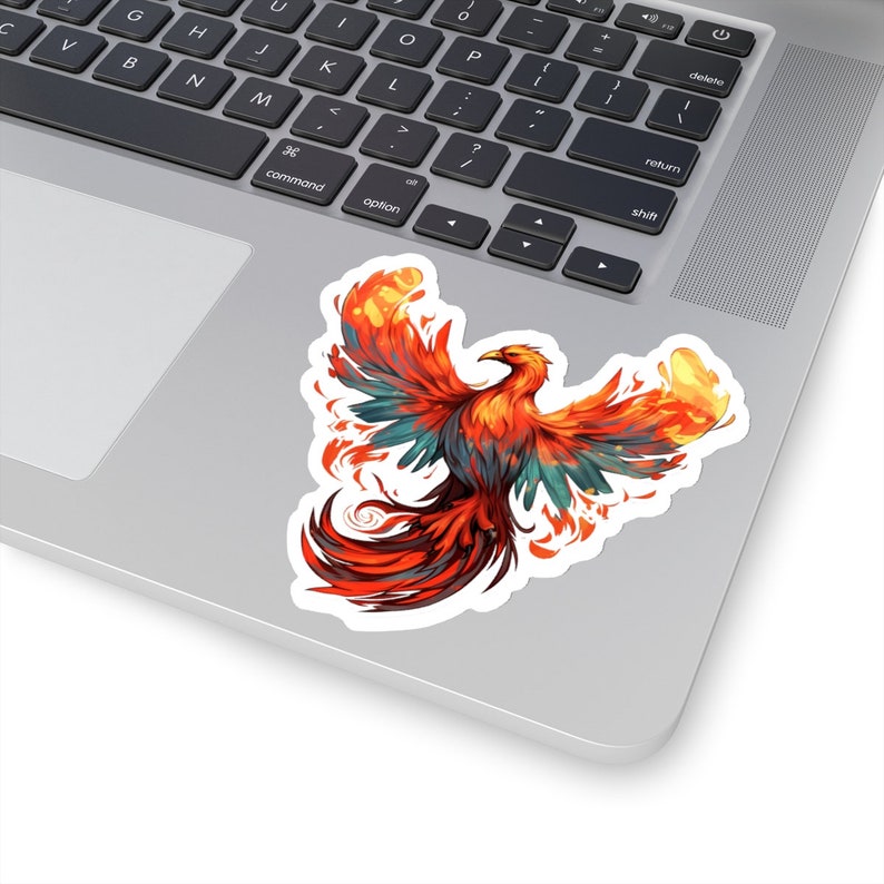 Phoenix Rising Sticker: Vibrant Firebird Vinyl Decal (indoor Use) - Etsy