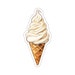 Vanilla Ice Cream Cone Sticker: Glossy Vinyl Laptop Decal - Etsy