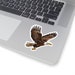 Soaring Bald Eagle Sticker, Majestic Eagle Design, Patriotic Sticker ...