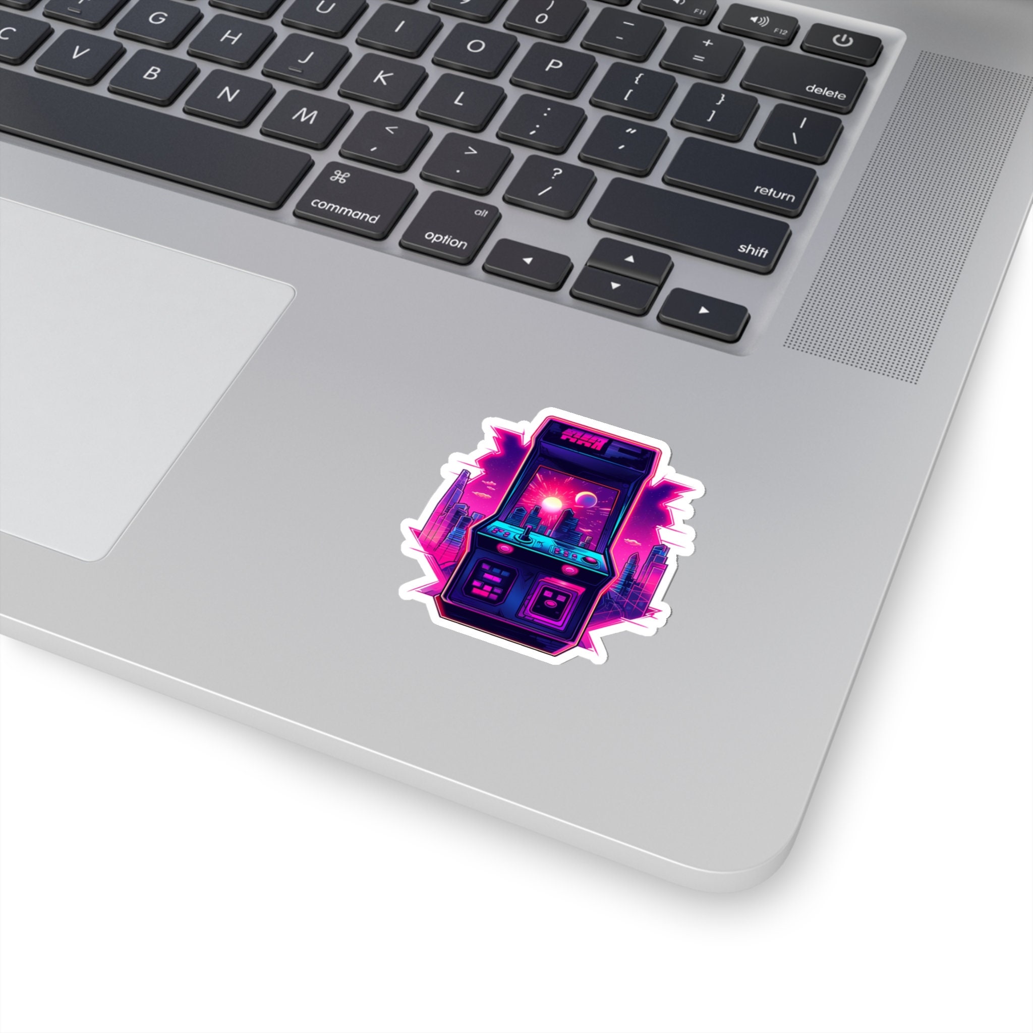 Blast to the Past | Synthwave Arcade Machine Sticker | Retro Gaming ...
