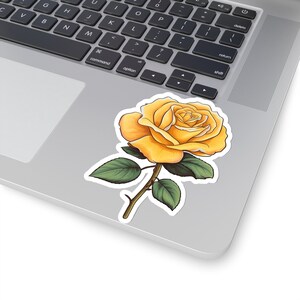 Sunshine Swag | Golden Petals Sticker | Yellow Rose Vibe - Etsy
