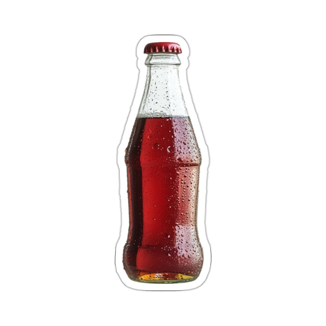 Retro Soda Bottle Vinyl Sticker, 1950s Diner Decor - Etsy