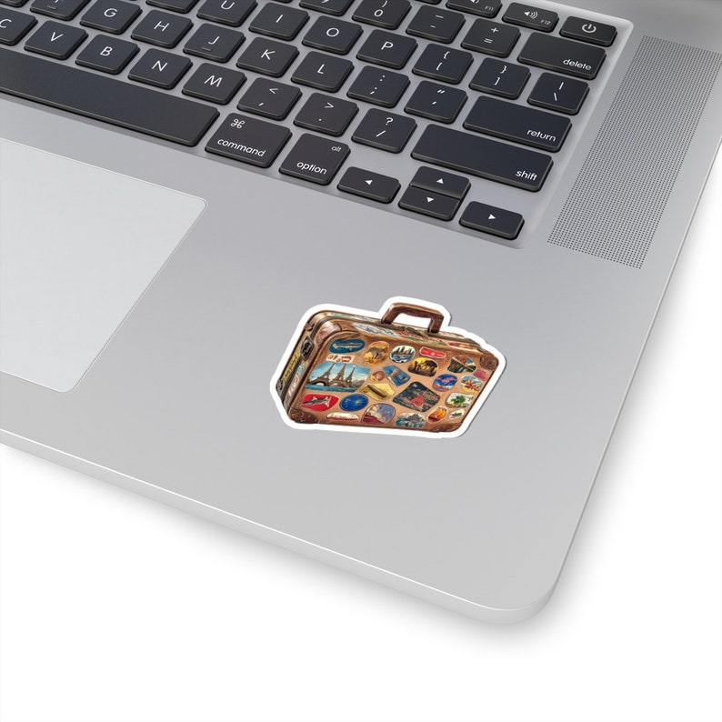 Retro Suitcase Vibes, Vintage-style Travel Sticker, Perfect for Laptops ...