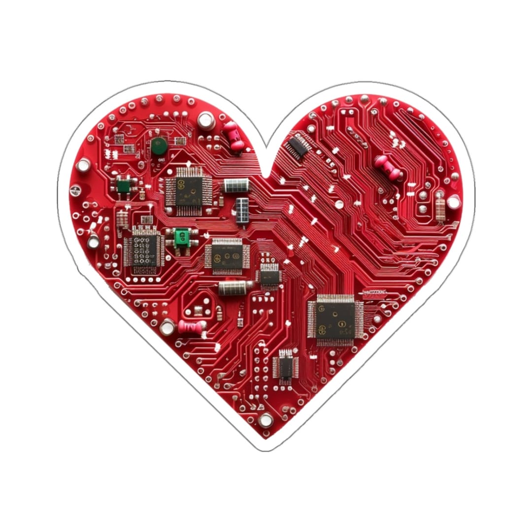 Heart of the Circuit, Romantic Tech Gift, Unique Electronics Love ...