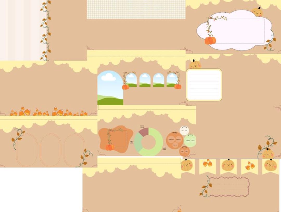 October Theme Powerpoint Template - Etsy