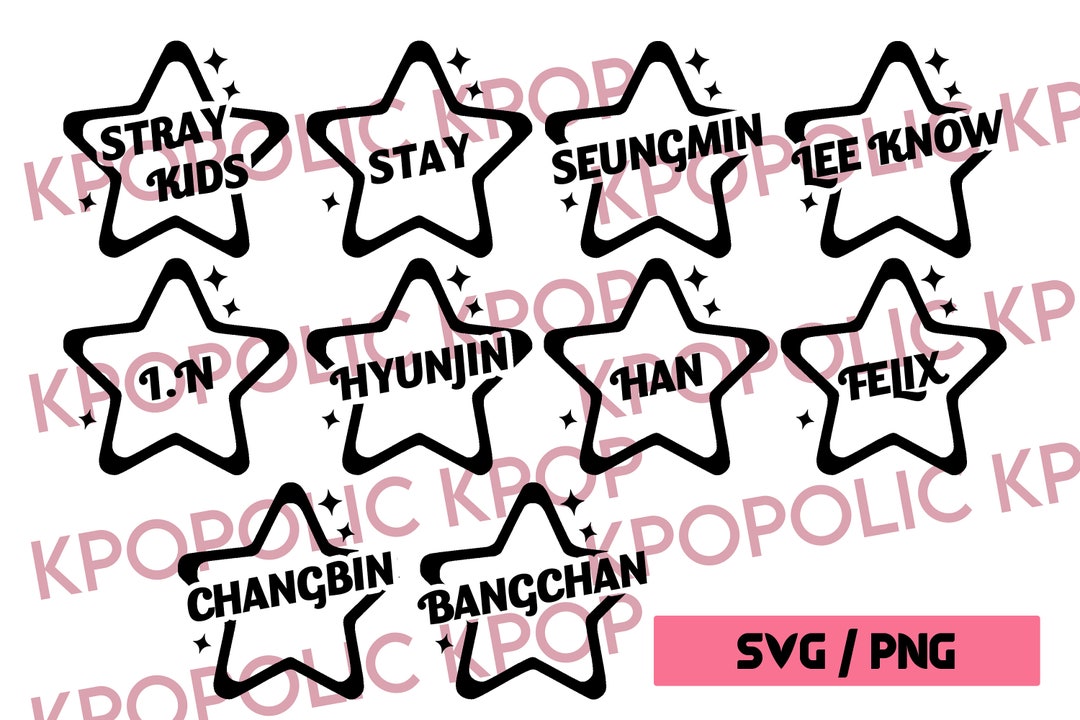 STRAY KIDS 5 Star Decals - Etsy