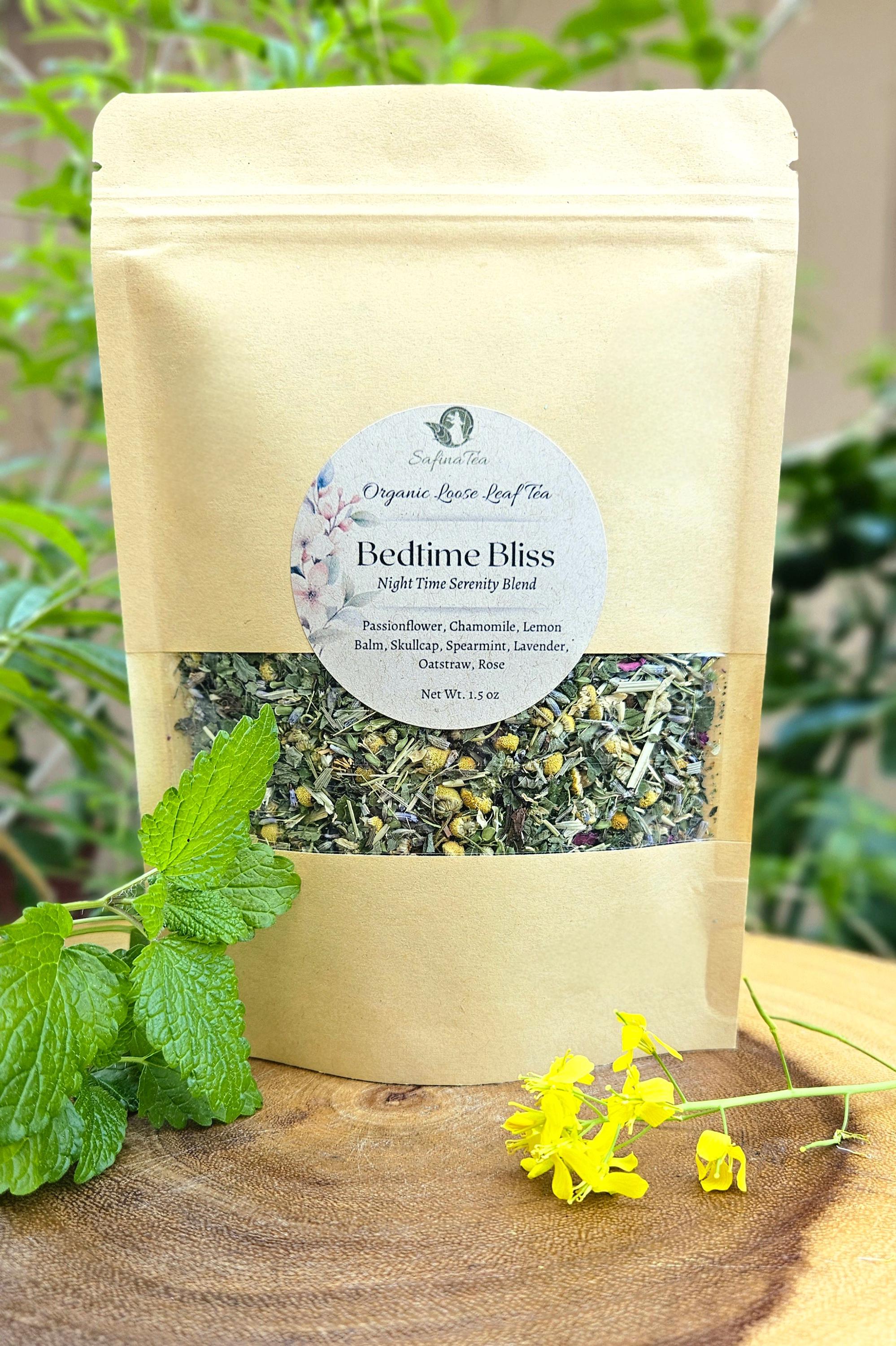 Bedtime Bliss Tea Soothing Herbal Blend for Restful Sleep Organic ...