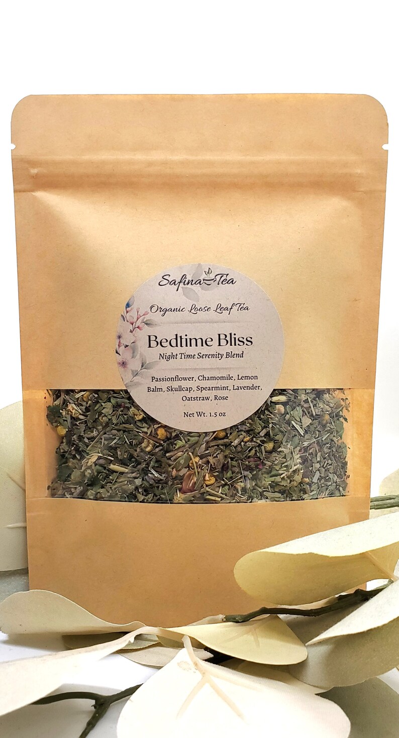 Bedtime Bliss, Serene Sleep Herbal Tea Blend, Passionflower, Night Tea ...
