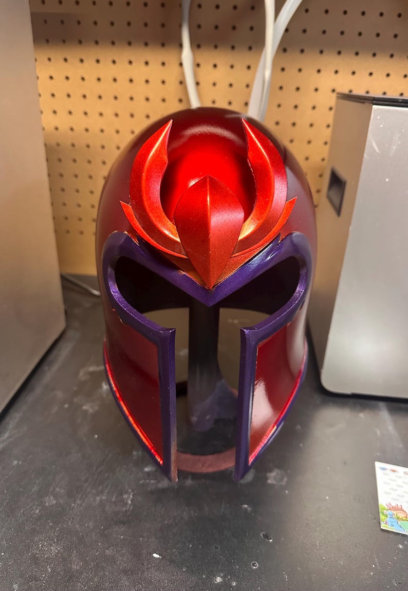 Magneto Comic Accurate Helmet 3D Print - Etsy