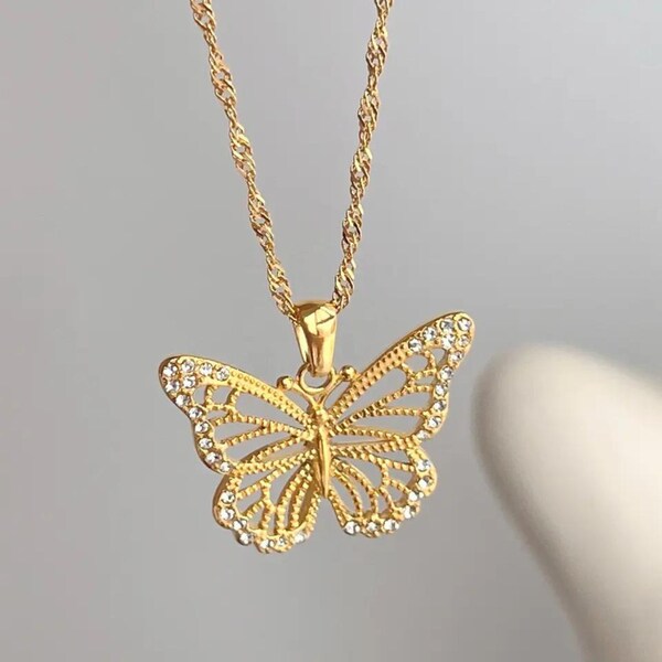 Butterfly Pendant - Etsy
