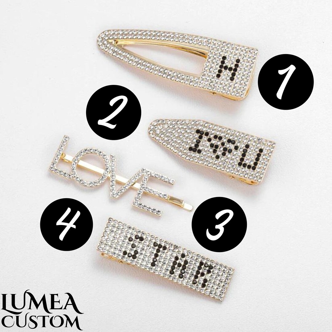 Personalized Hair Clip Brooches & Rhinestone Accessories, Elegant ...