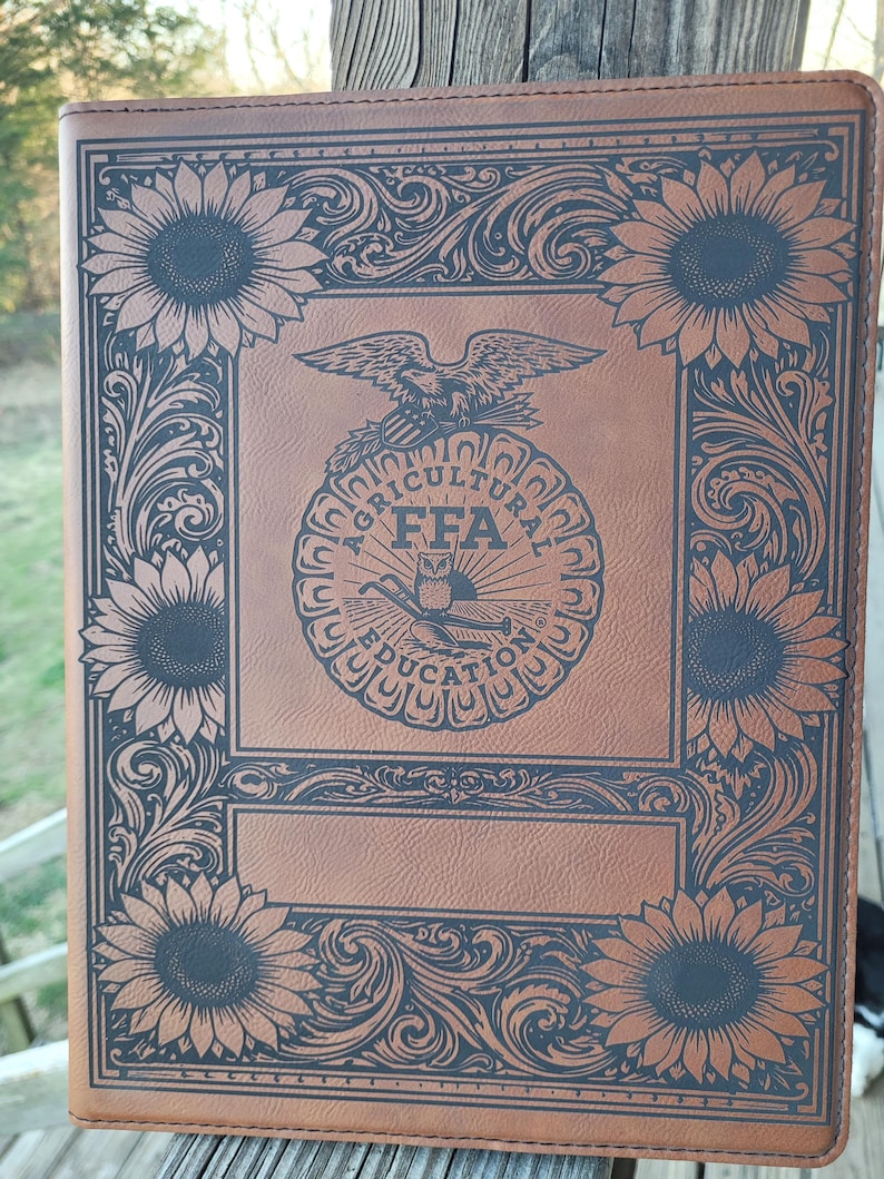 Personalized FFA Portfolio - Add Name or Chapter - Holds 8 1/2*11 Paper ...